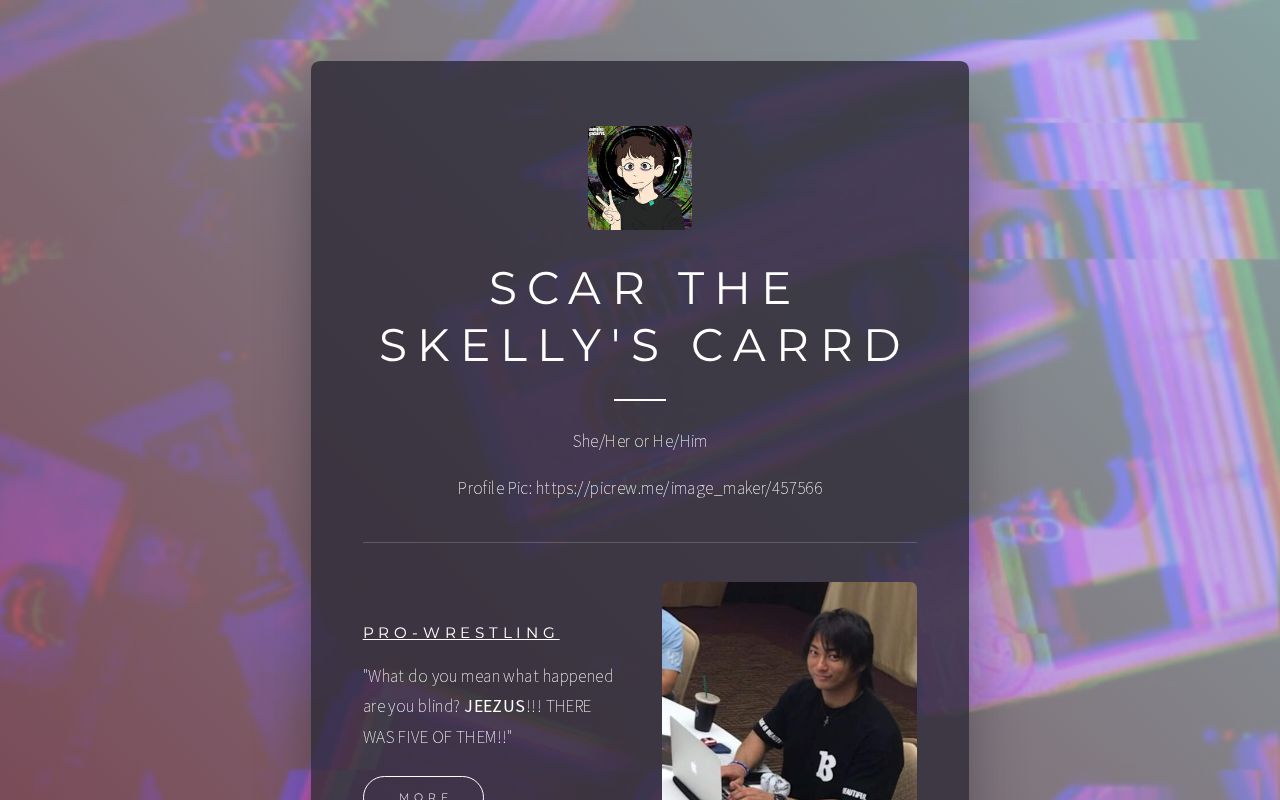 Scar The Skelly's Carrd
